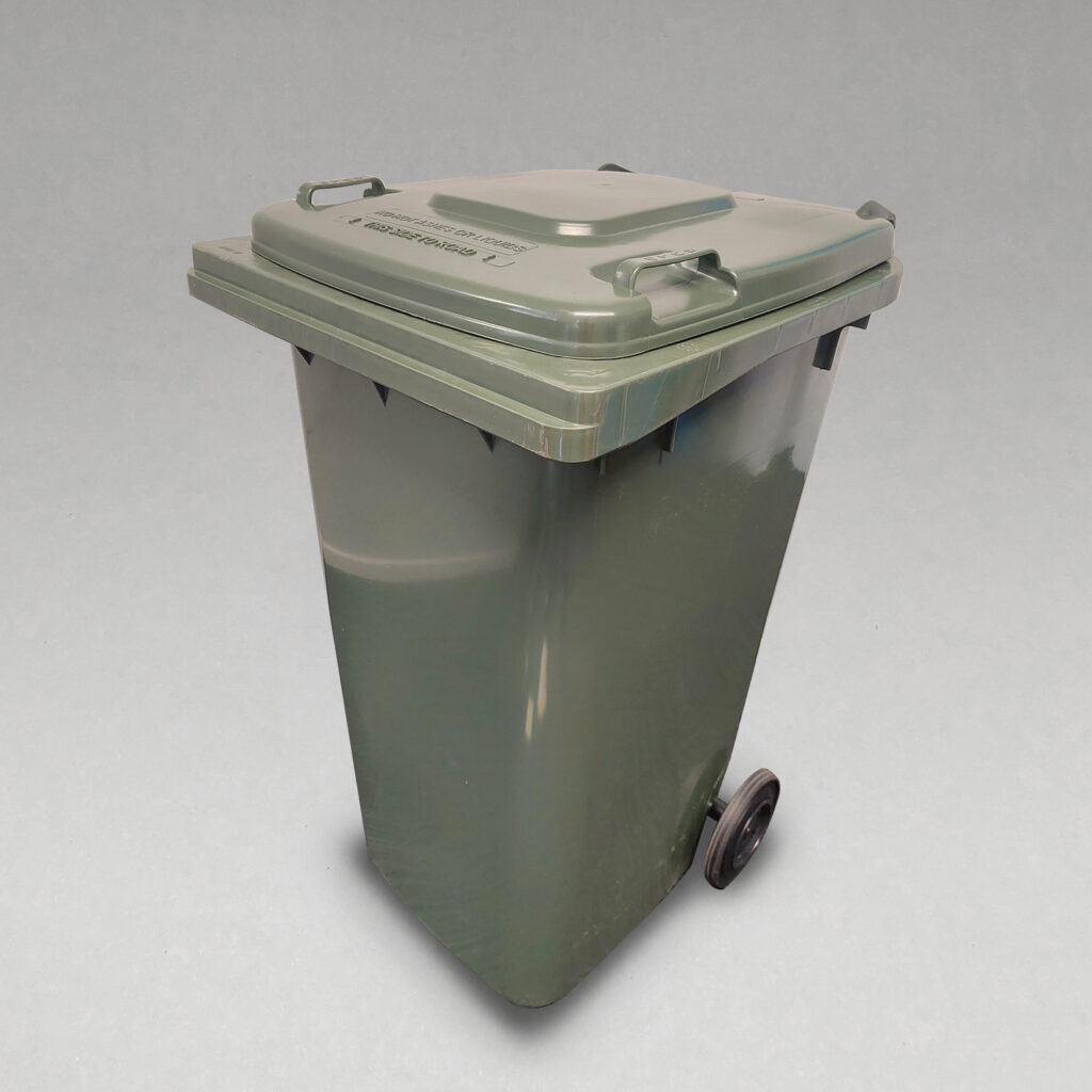 240L Wheelie Bin Base (& Kit) - Dark Green - Stowers Circular Solutions
