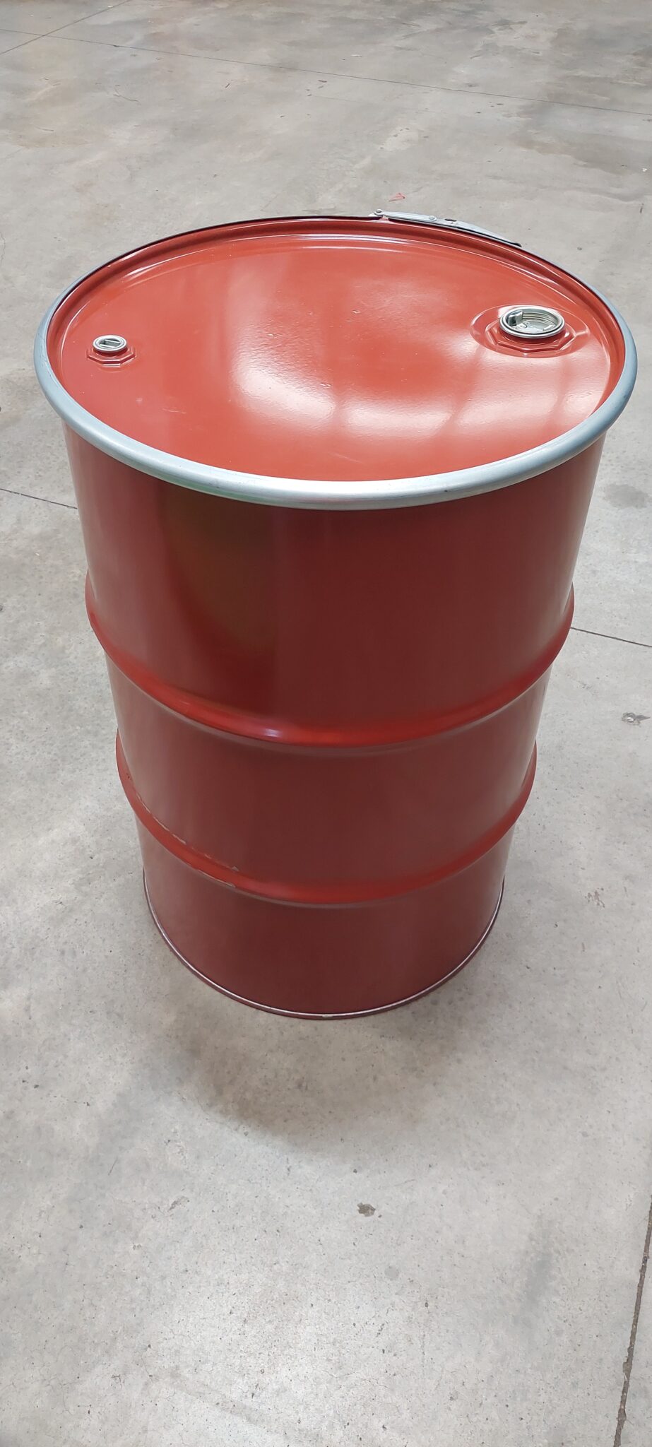 210L Steel Drum - Red (Open Top) | Stowers Circular Solutions