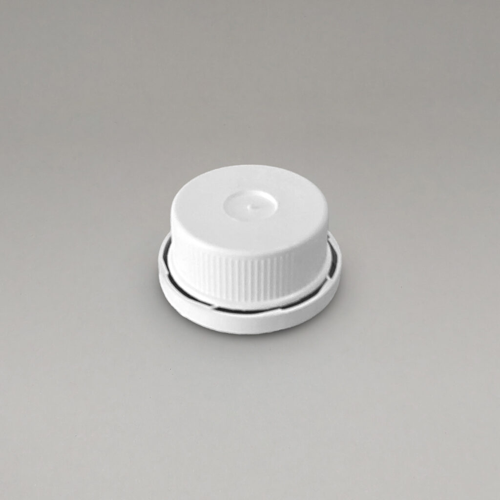 Round Bottle 1L - Natural with 45mm Cap | Stowers Circular Solutions